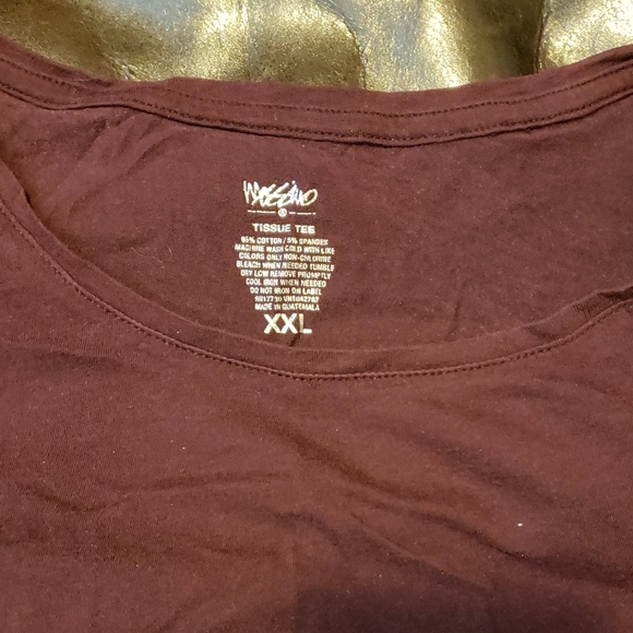 Mossimo Supply Co. | Tops | Mossimo Maroon Tissue Tee Xxl So Soft ...